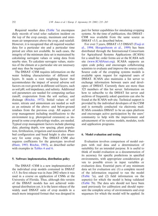 The dssat cropping system model | PDF