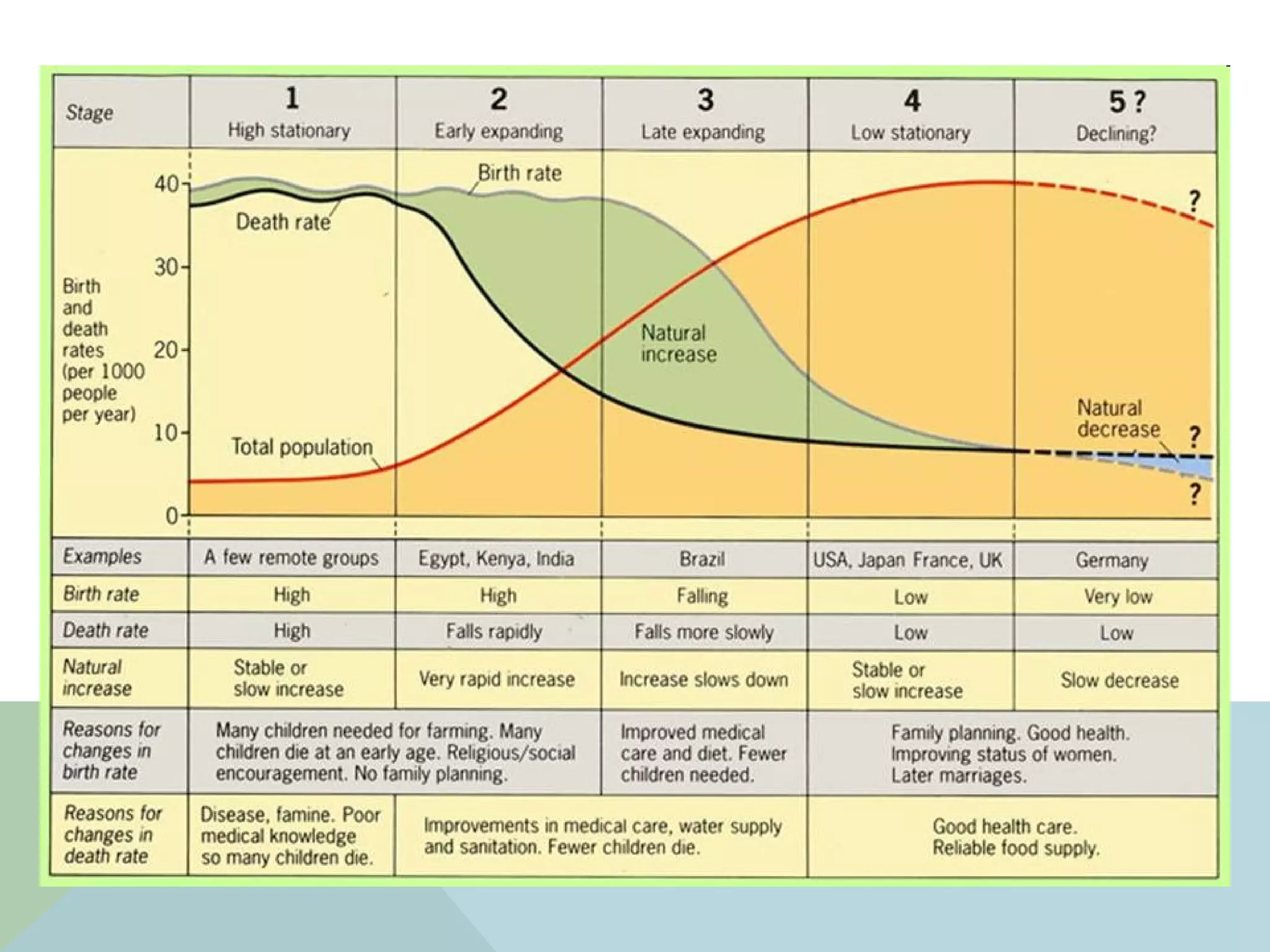 The Demographic Transition Model | PPT