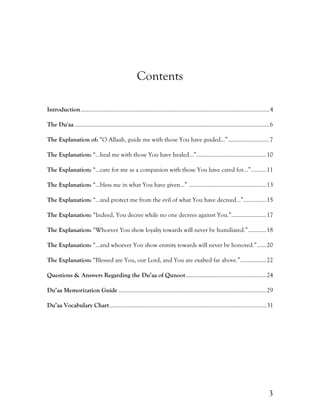 An Explanation of the Duaa of Qunoot during the Witr Prayer | PDF