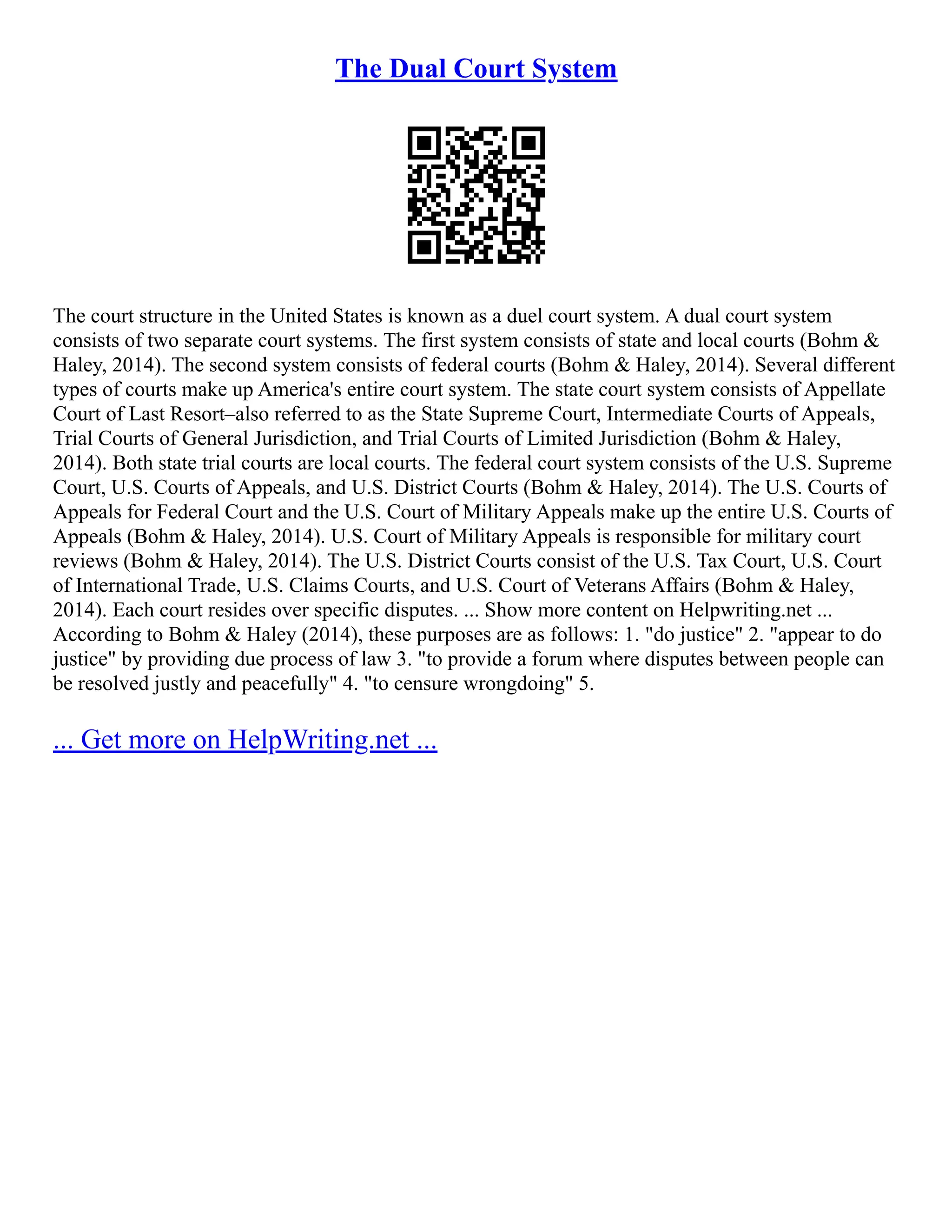 The Dual Court System | PDF