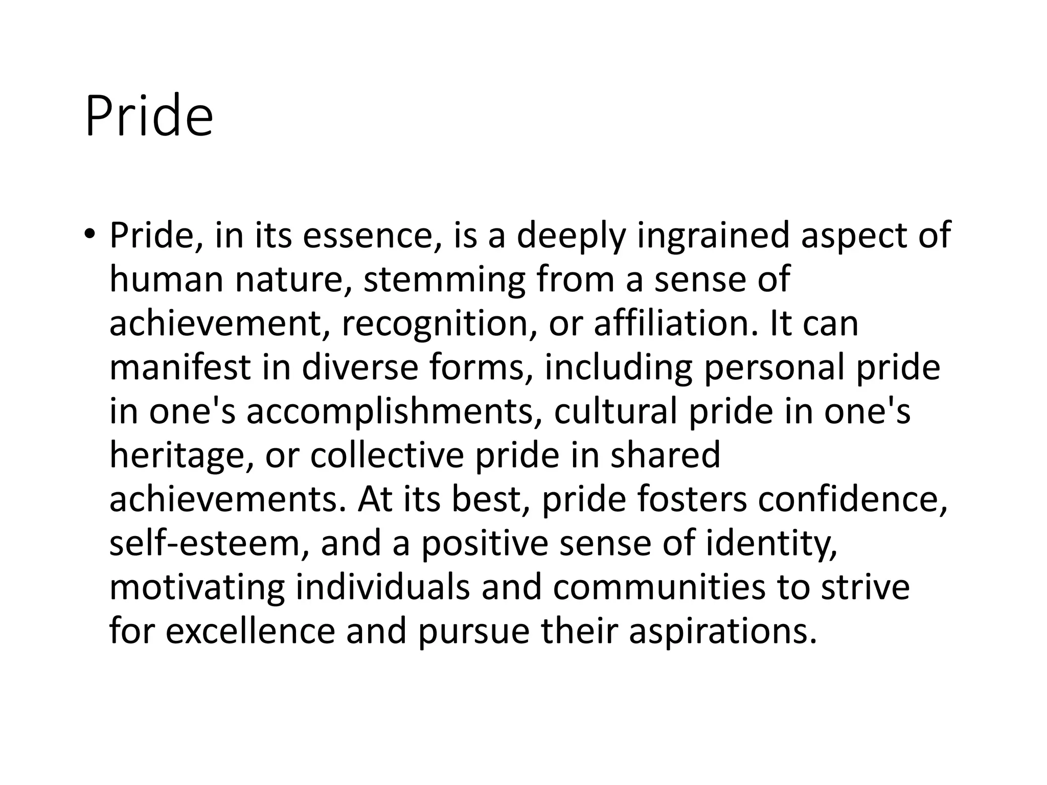 The Duality of Pride and Anger: Their Intricate Interplay in Human ...