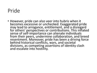 The Duality of Pride and Anger: Their Intricate Interplay in Human ...