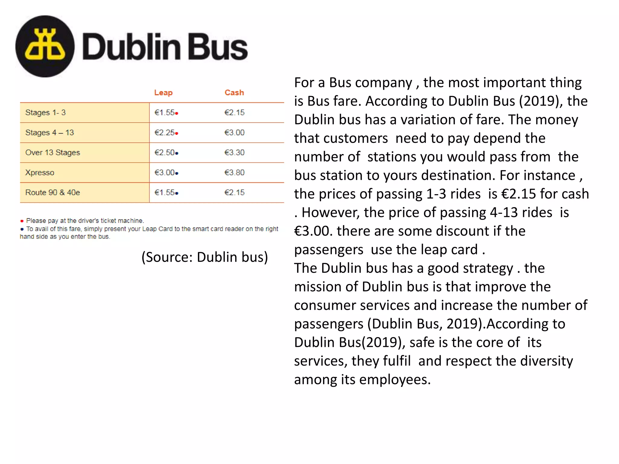 The dublin bus | PPTX