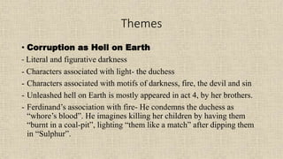 The Duchess of Malfi- Themes and symbols | PPTX