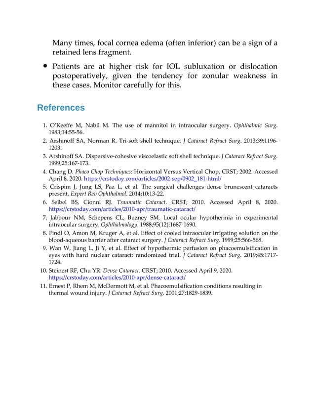 Manual of Corneal and Cataract Surgery.. | PDF