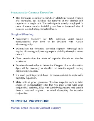 Manual of Corneal and Cataract Surgery.. | PDF