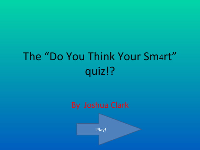 The dumb smart game | PPS