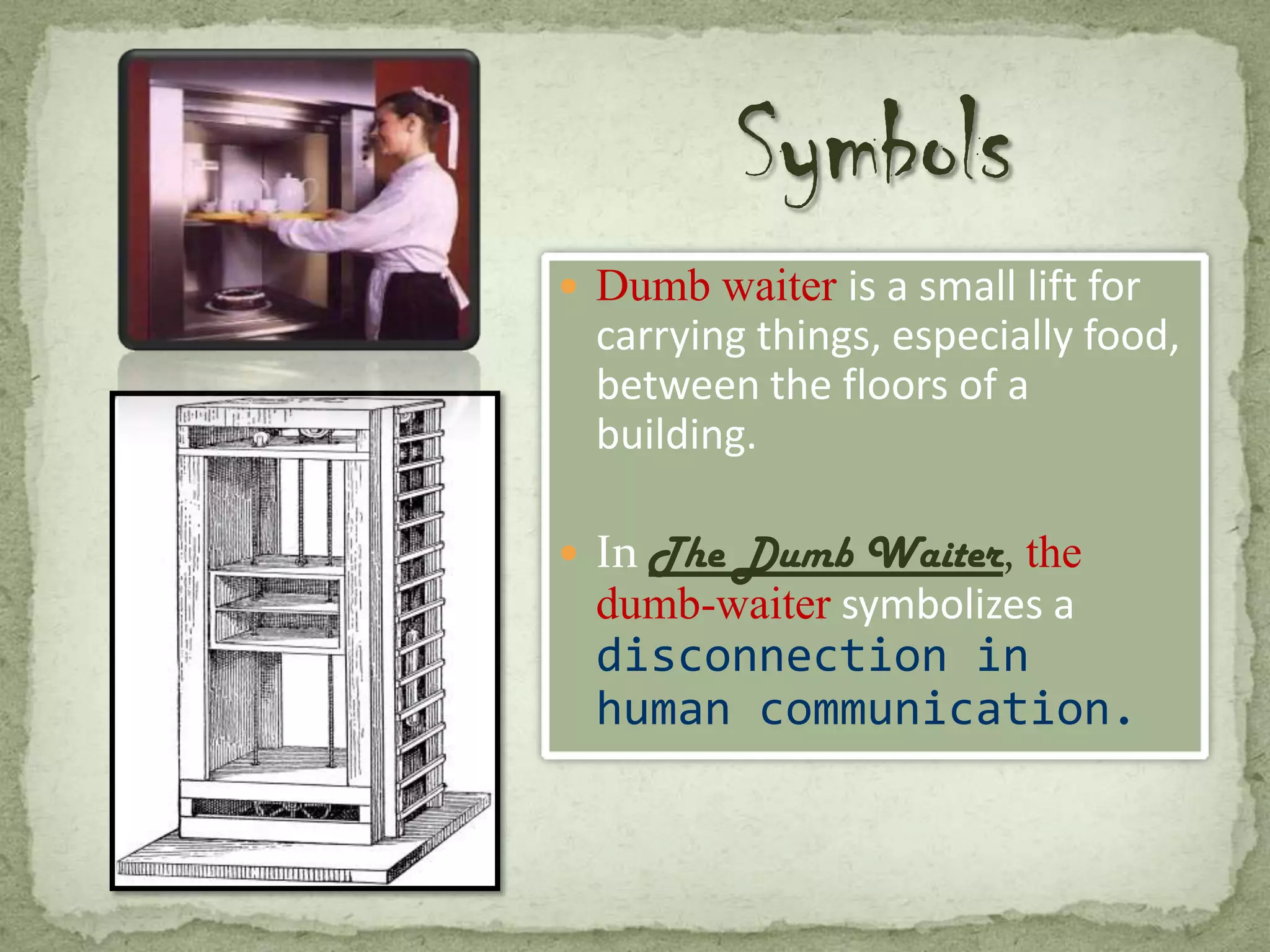 Textual Analysis of The Dumb Waiter - Harold Pinter | PPTX