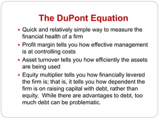 The DuPont equation | PPTX