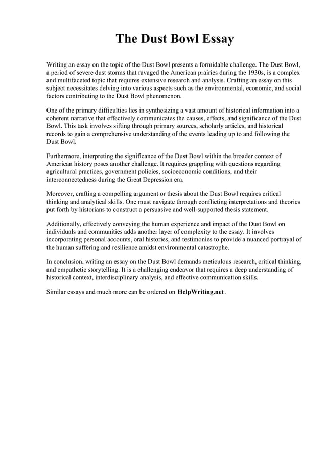 The Dust Bowl Essay.pdf