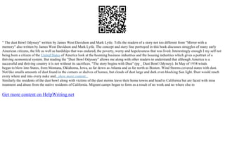 The Dust Bowl Summary | PDF