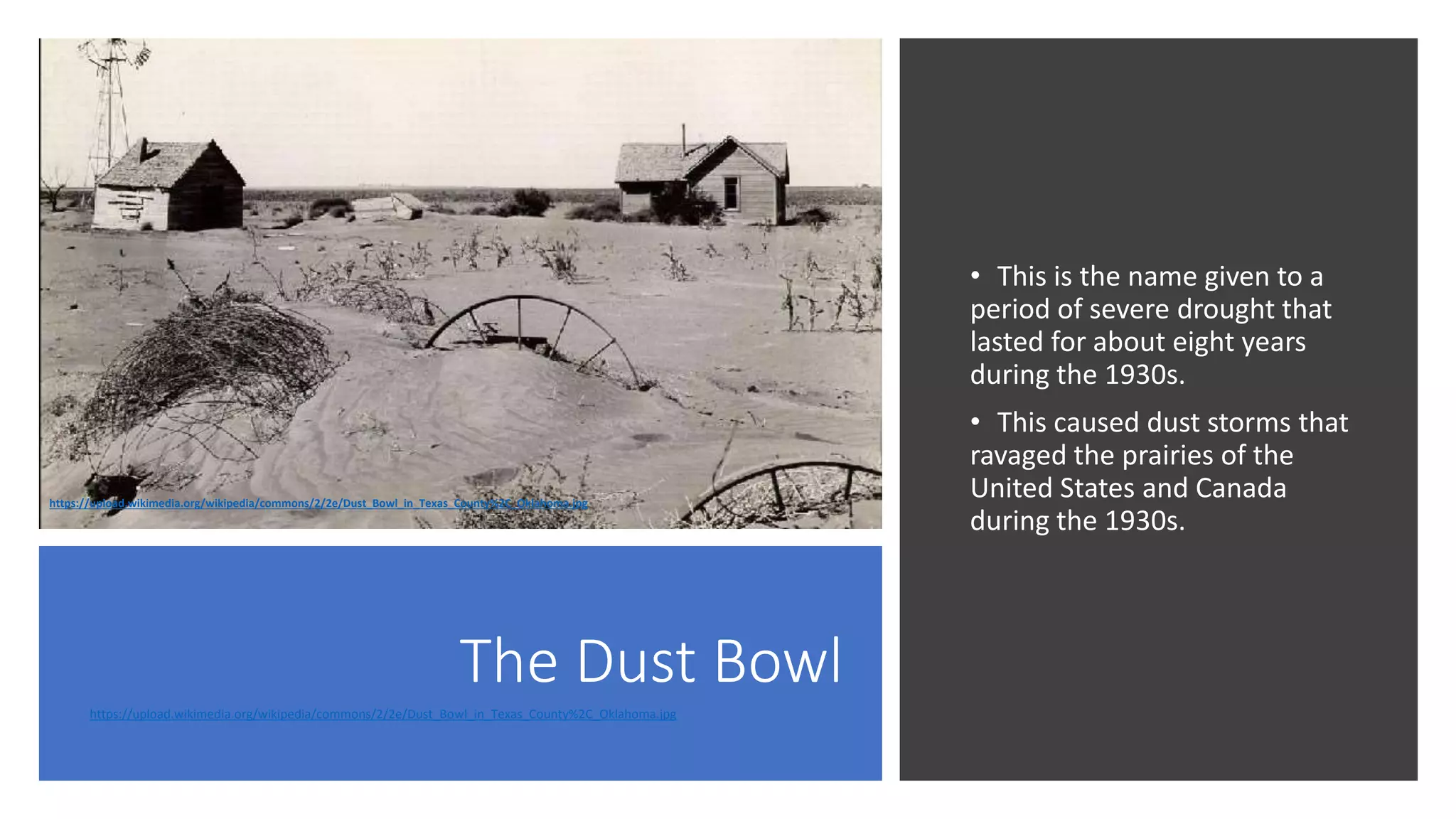 The dust bowl, then and now | PPTX