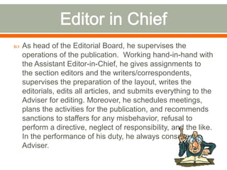 The duties & responsibilities of editors | PPTX