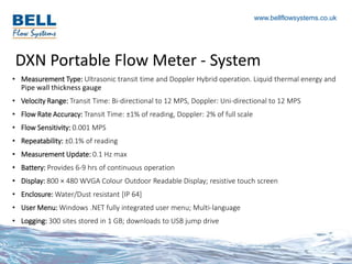 The DXN Portable Ultrasonic Flow Meter | PPTX