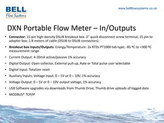 The DXN Portable Ultrasonic Flow Meter | PPTX