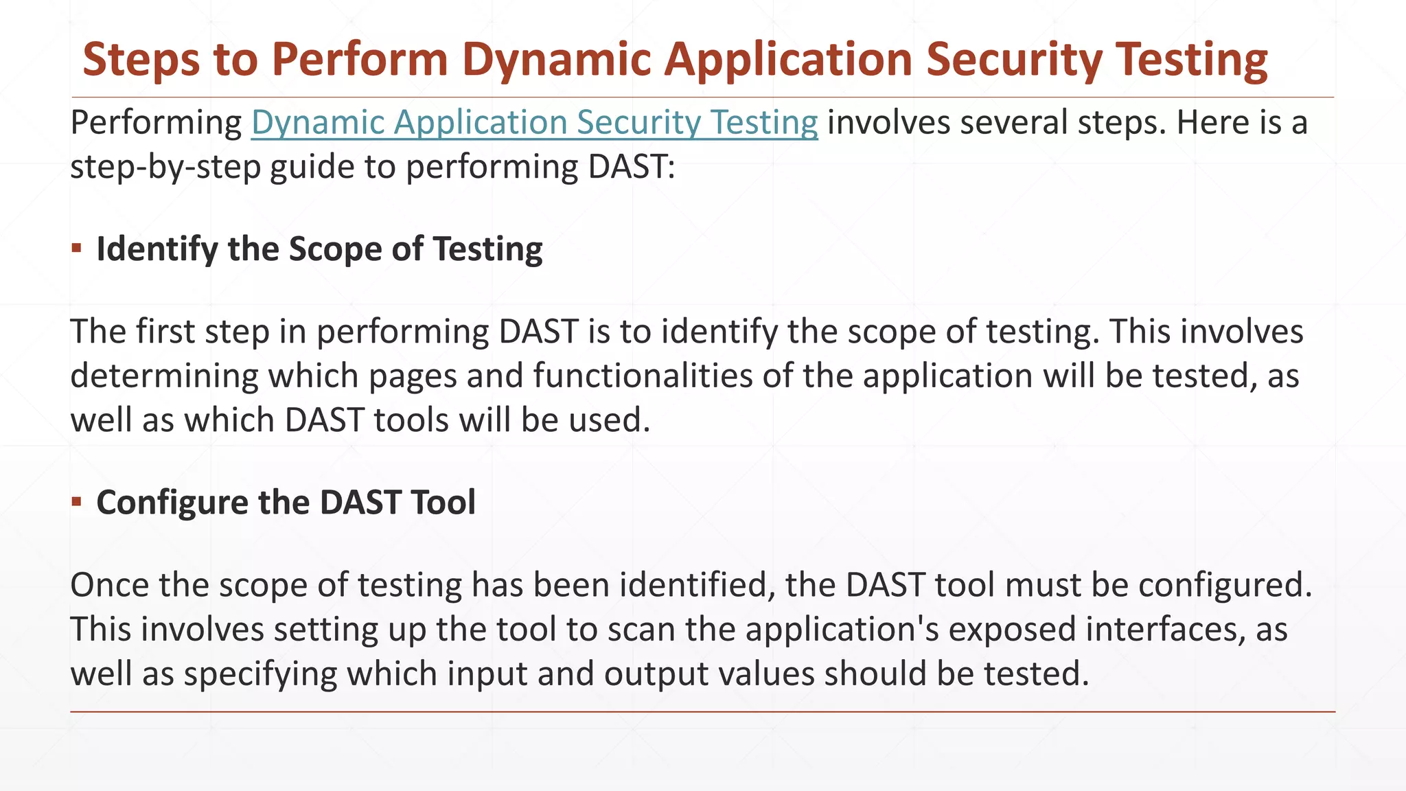 The Dynamic Application Security Testing Process: A Step-by-Step Guide ...