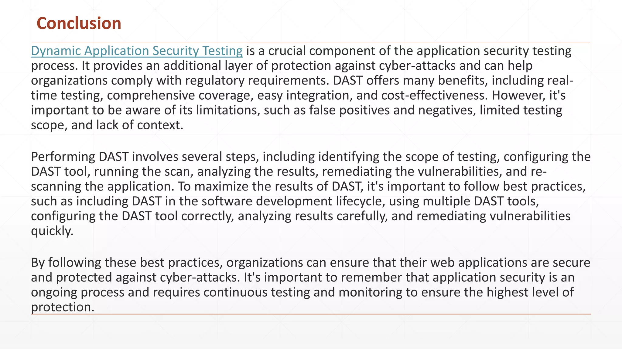 The Dynamic Application Security Testing Process A Step By Step Guide
