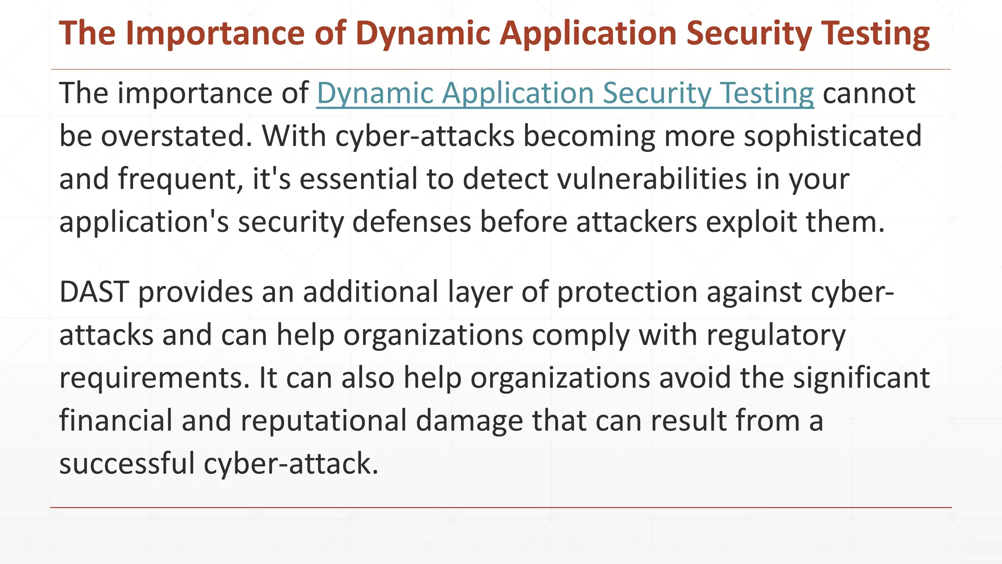 The Dynamic Application Security Testing Process: A Step-by-Step Guide ...
