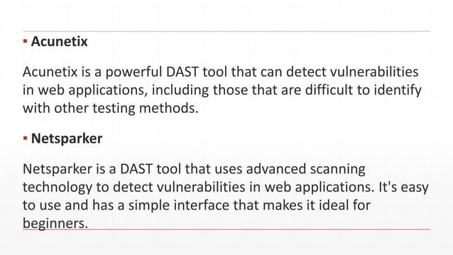 The Dynamic Application Security Testing Process A Step By Step Guidepptx