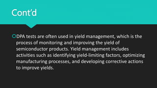 The Dynamic Part Average Test How It's Used in Semiconductor Testing ...