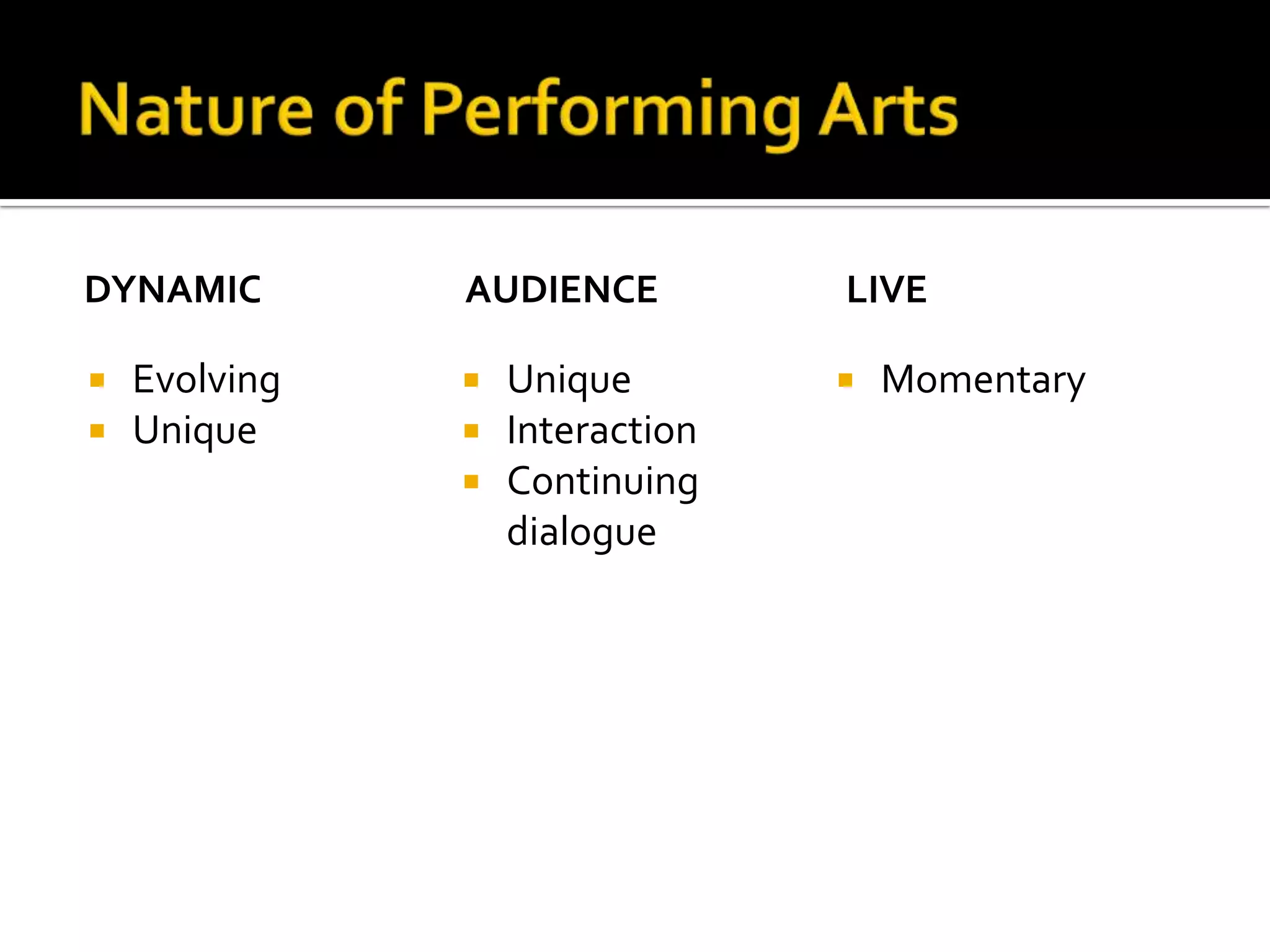 The dynamic performing arts archive the ideal program2 | PPT