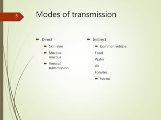 The Dynamics of Disease Transmission | PPTX