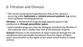 The dynamics of drug ABSORPTION and DISTRIBUTION | PPTX