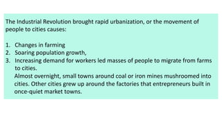 The dynamics of urbanization industrialization | PPT
