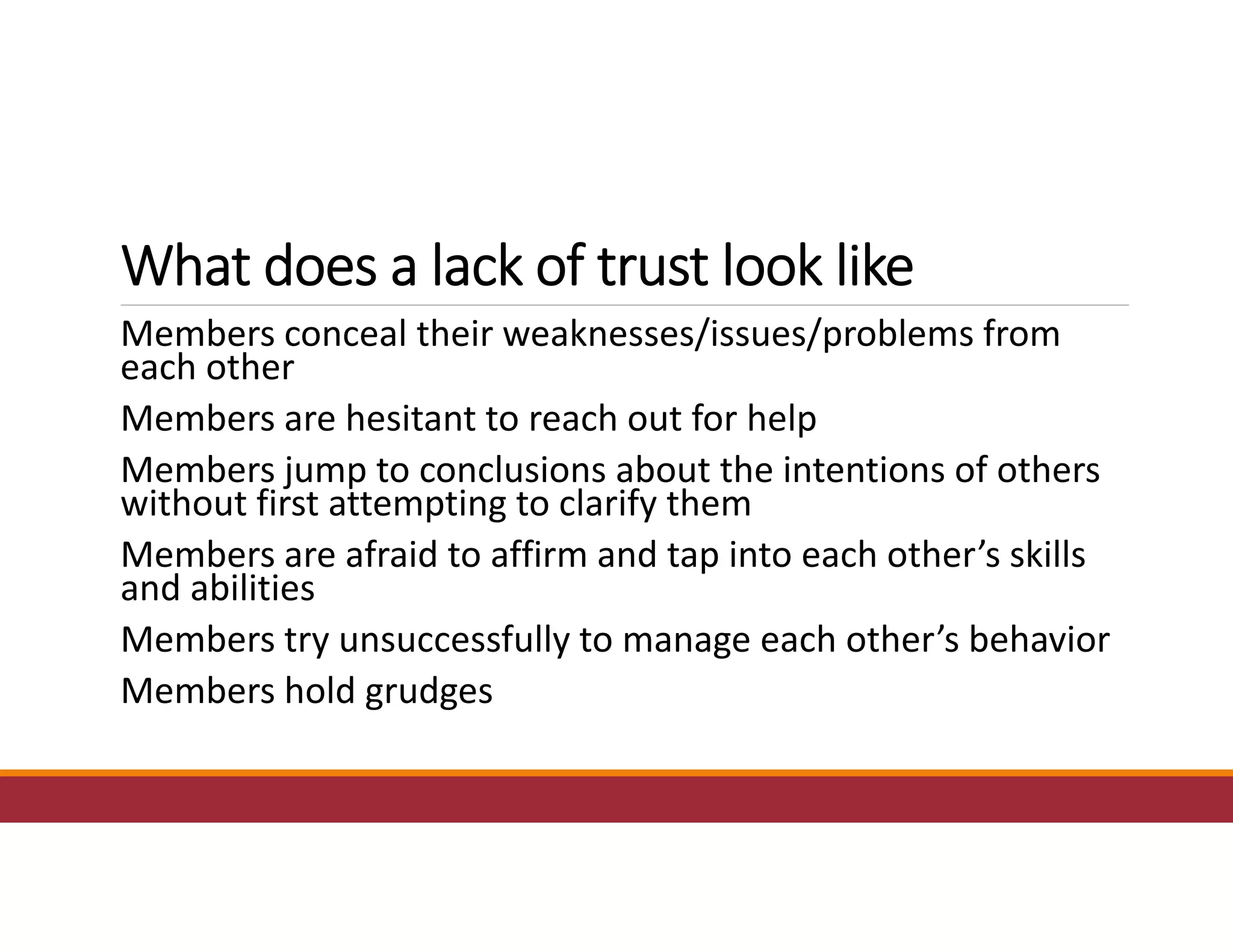 The dysfunctional church absence of trust | PDF