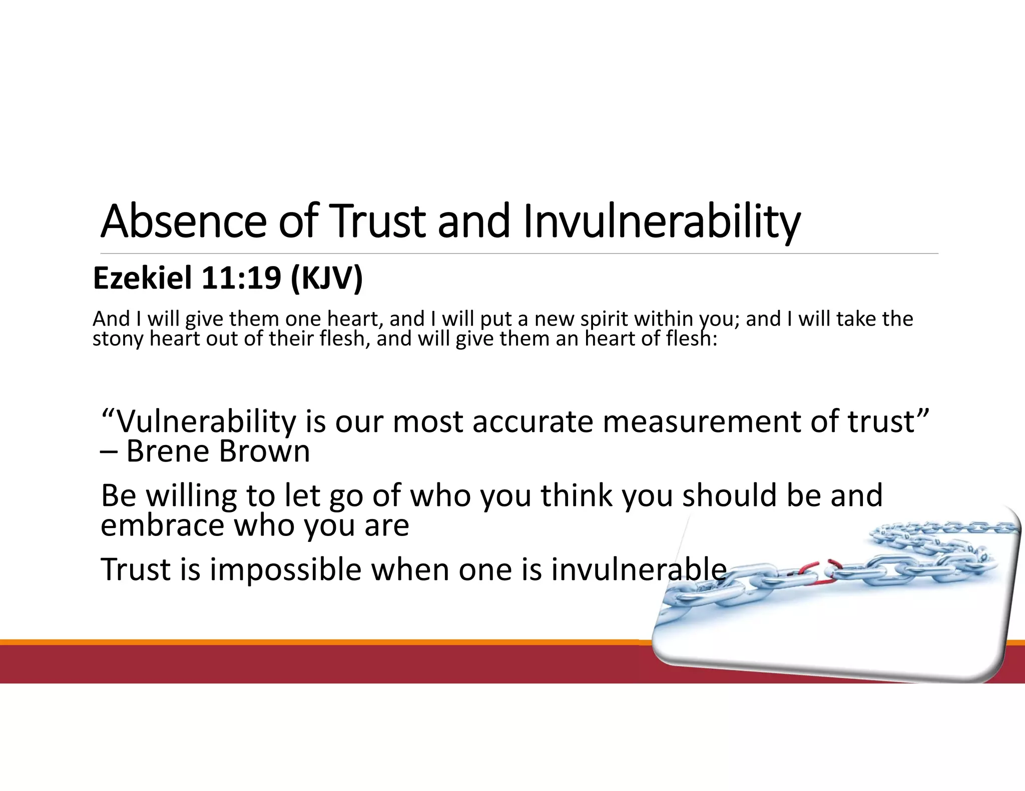 The dysfunctional church absence of trust | PDF