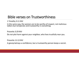 The dysfunctional church absence of trust | PPT
