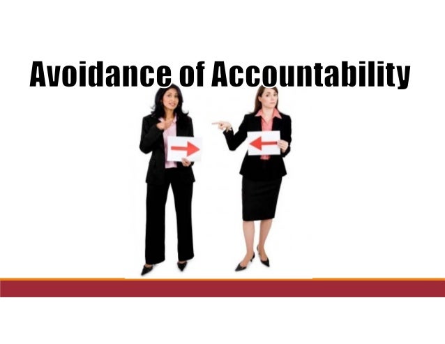 The dysfunctional church avoidance of accountability