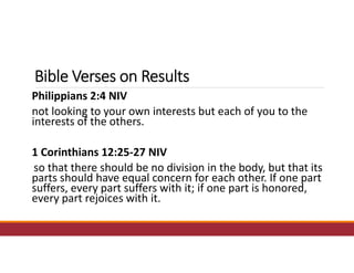 The dysfunctional church inattention to results | PPT