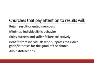 The dysfunctional church inattention to results | PPT