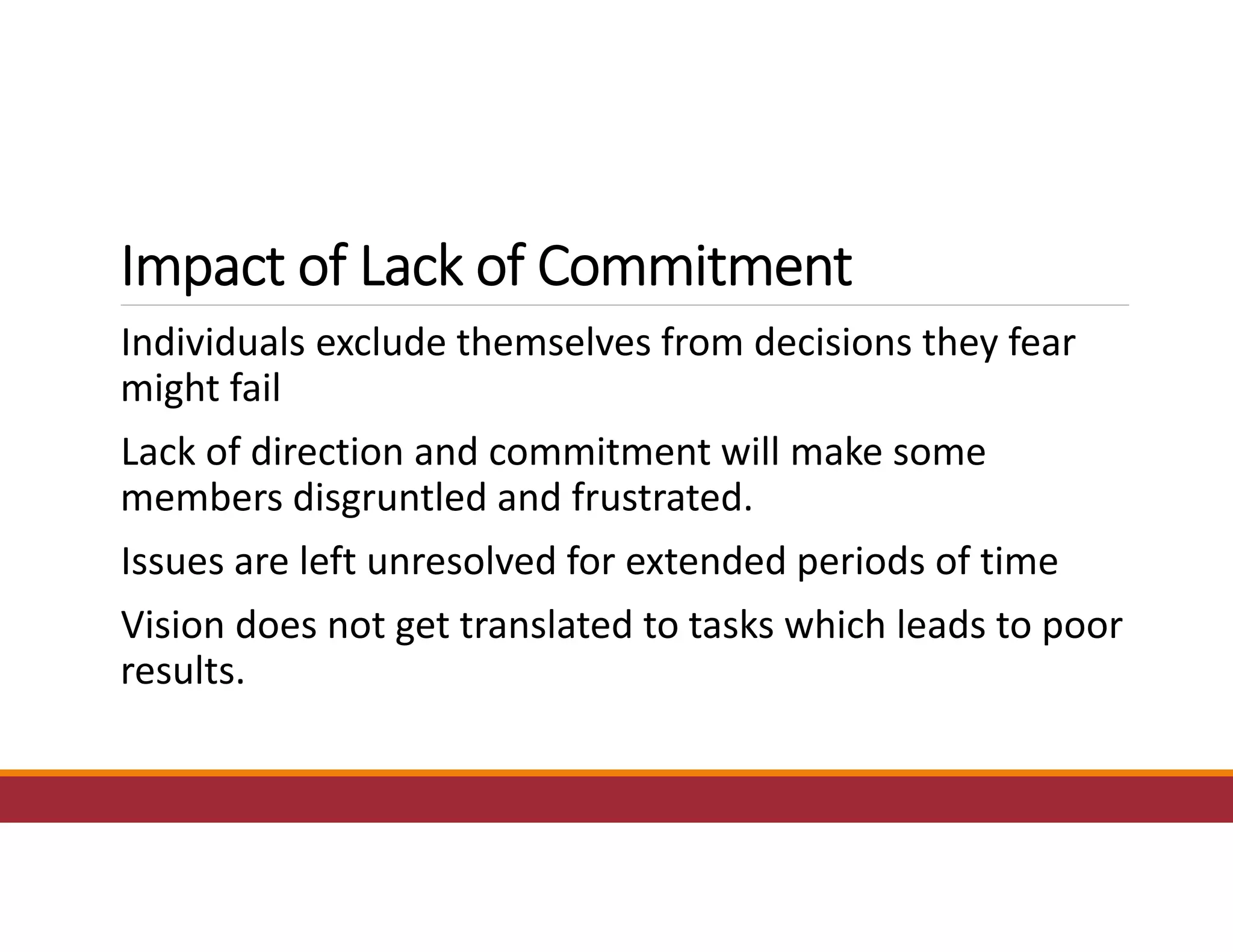 The dysfunctional church lack of commitment | PDF