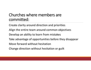 The dysfunctional church lack of commitment | PDF