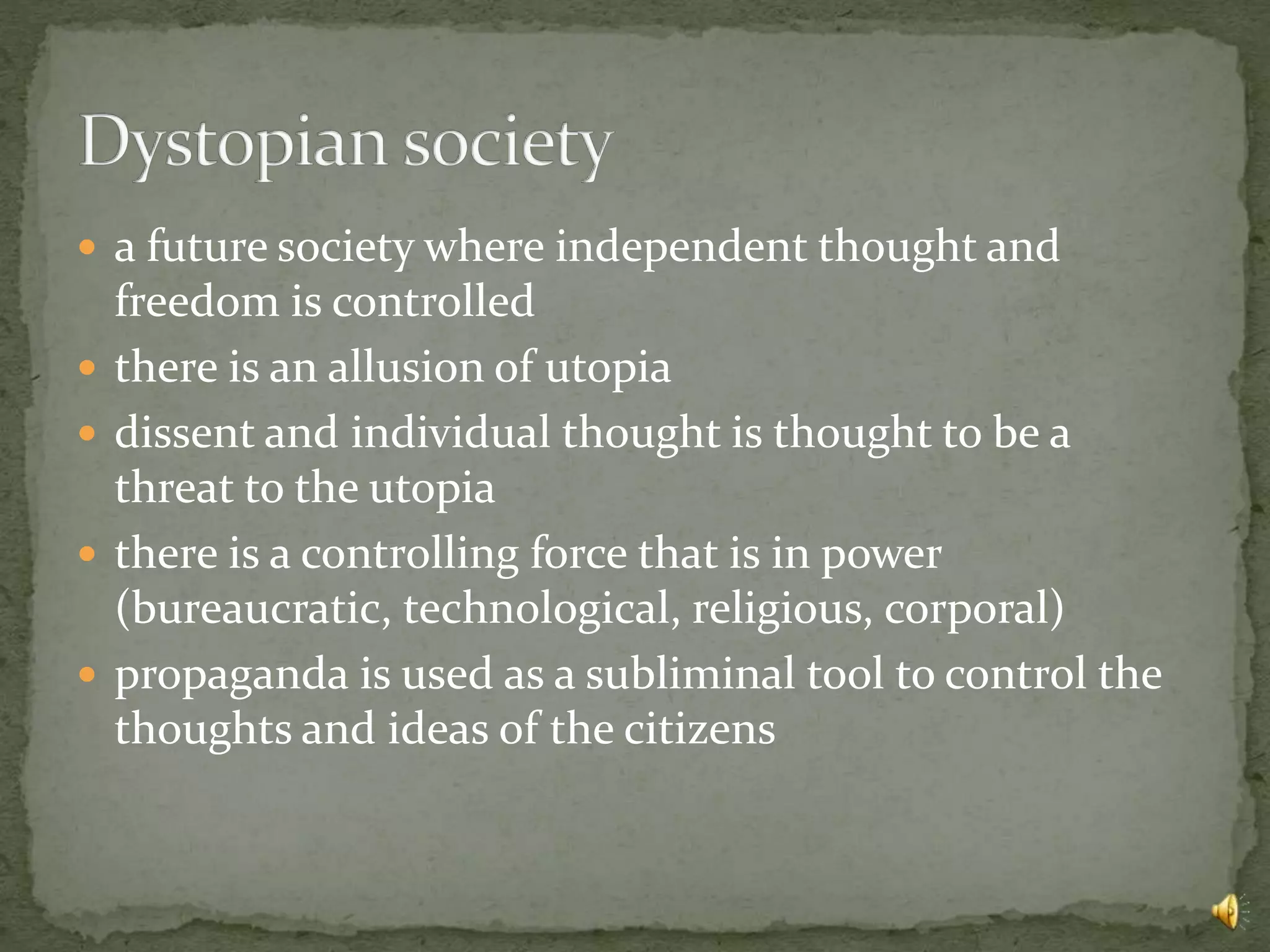 The dystopian novel | PPTX