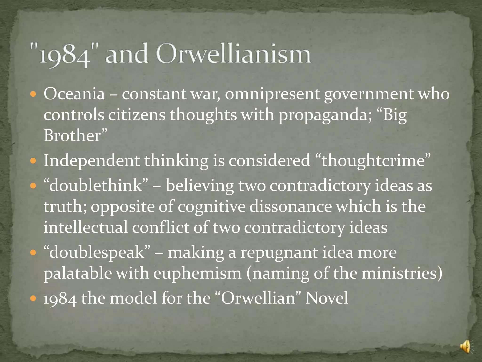 The dystopian novel | PPTX