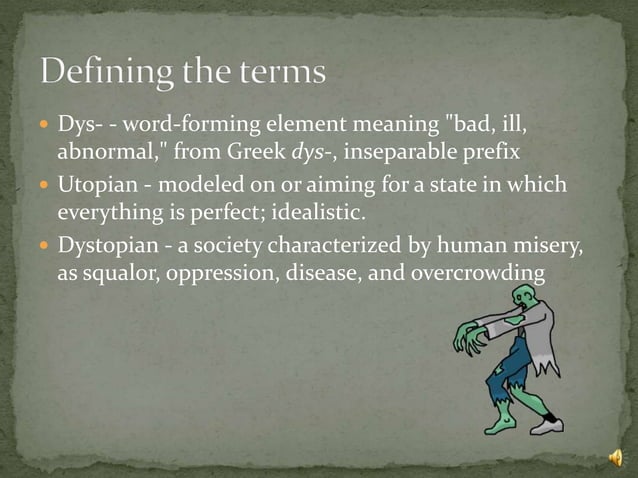 The dystopian novel | PPTX | Science Fiction | Genres