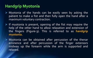 Myotonia- An approach to diagnosis | PPTX