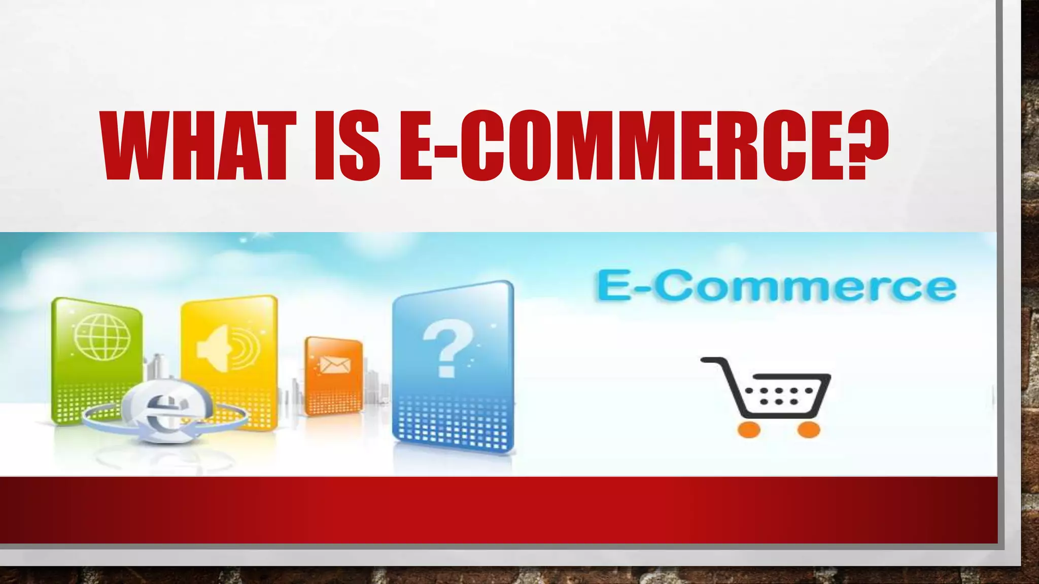 The e commerce law | PPTX