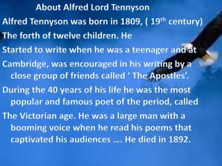 The eagle by alfred lord tennyson | PPTX | Poetry | Books and Literature
