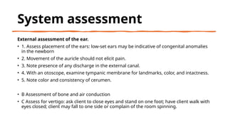 The ear and the disorders affecting the ear | PPTX