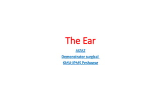 Anatomy of Ear by aizaz khan || International | PPTX