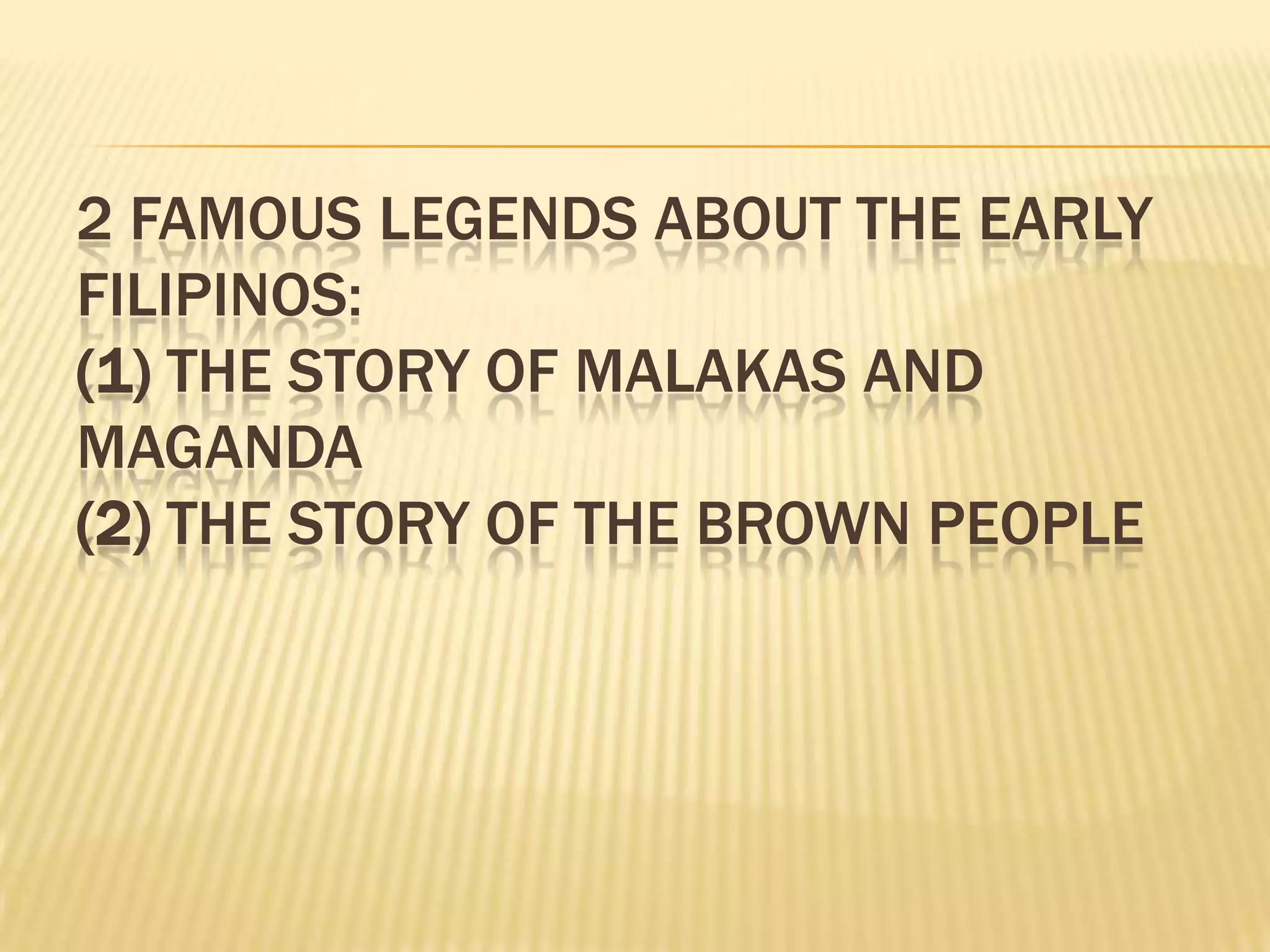 The early ancestors of the filipino's | PPTX
