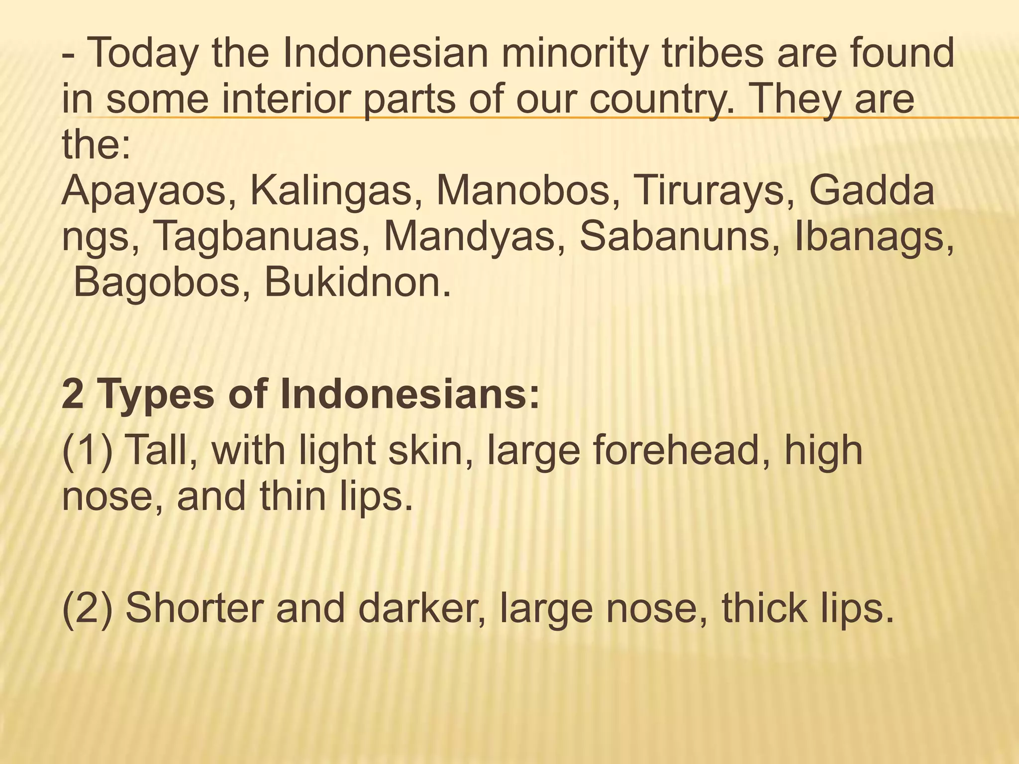 The early ancestors of the filipino's | PPTX