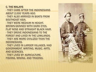 The early ancestors of the filipino's | PPTX