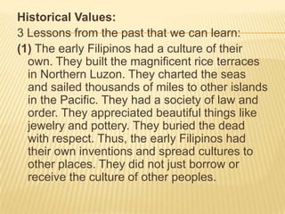 The early ancestors of the filipino's | PPTX