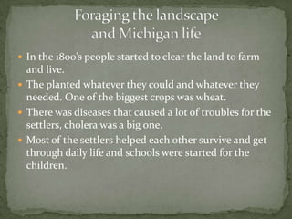 The Early Days Of Michigan | PPTX