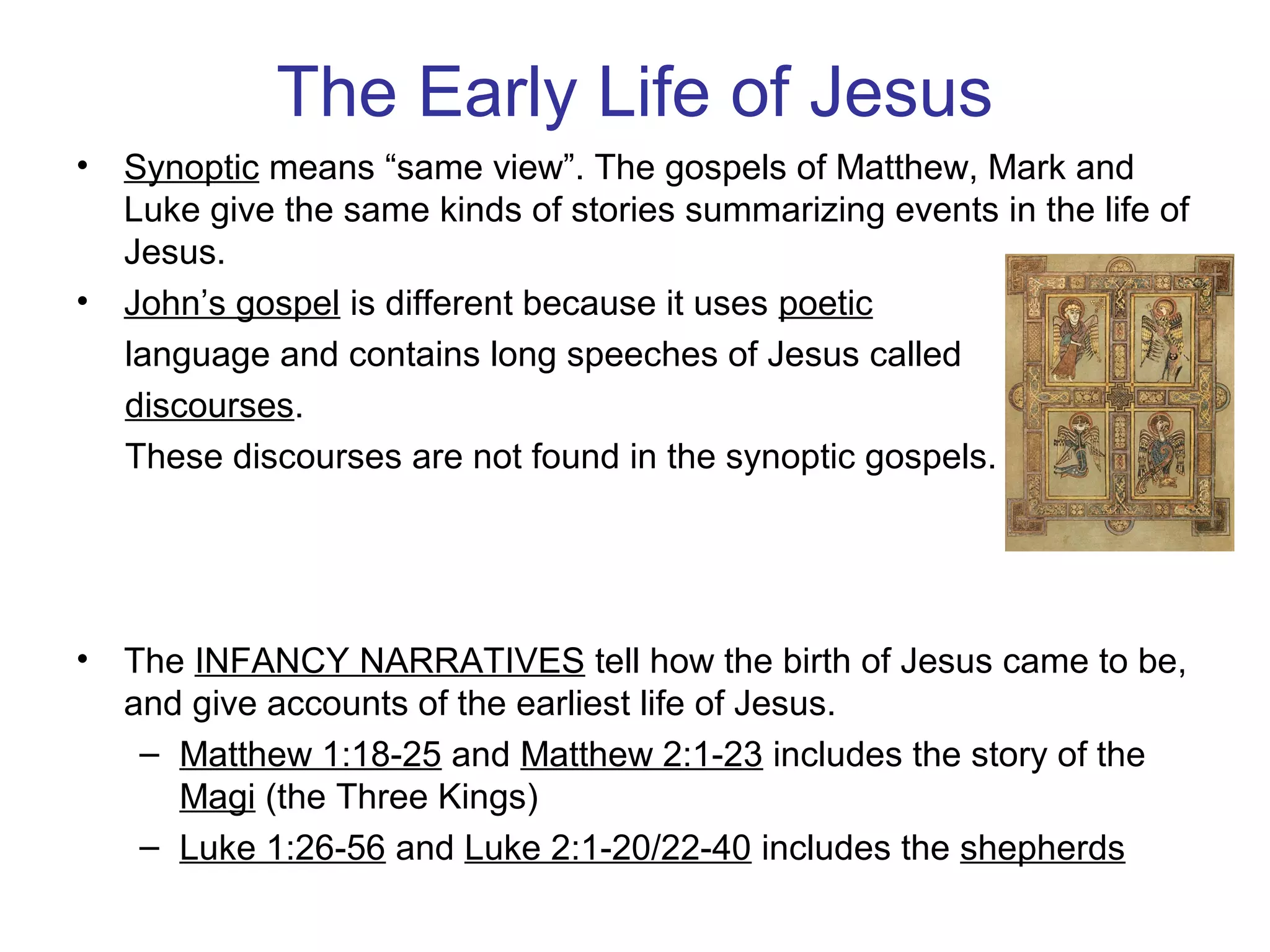 The early life and childhood of jesus | PPT